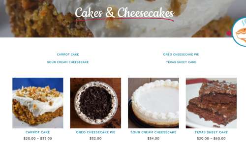 Sydney's Sweet Shoppe menu in Tucson, Arizona, USA