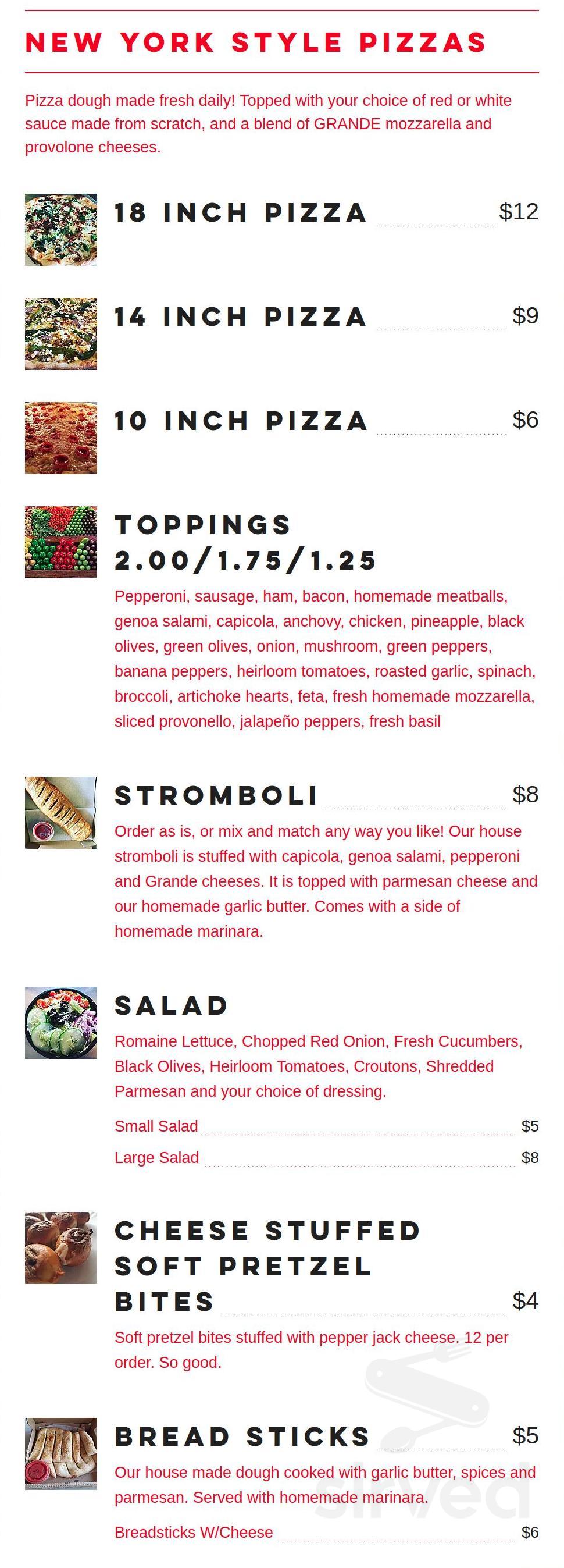 Lucci's Place menu in Kent, Ohio, USA