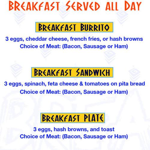 Gyromania menu in Stevenson Ranch, California, USA