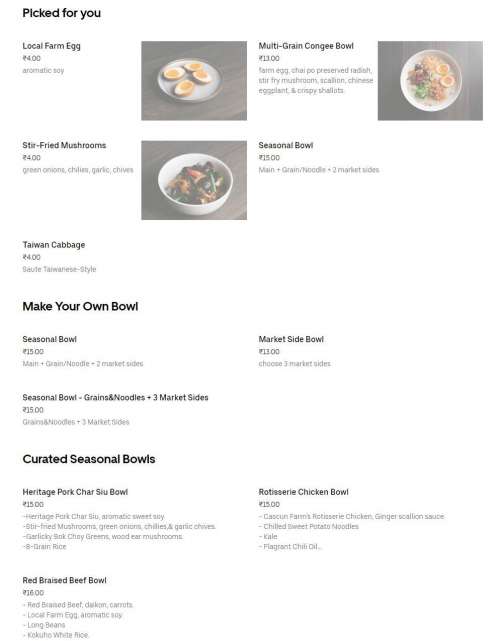 Lotus + Cleaver menu in Miami, Florida, USA
