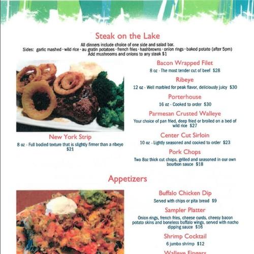 Ice House Restaurant menu in Detroit Lakes, Minnesota, USA