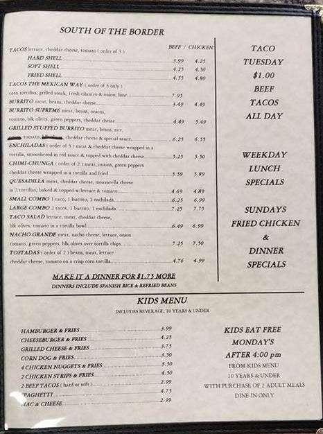 Andrea's Pizzeria and Grill menu in Alpha, Illinois, USA