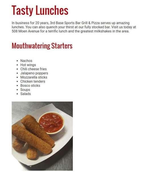 Roc City Bar & Grill menu in Rockdale, Illinois, USA