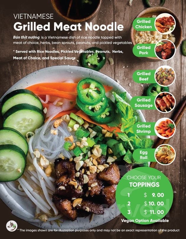 Viet's Pho menu in Troy, Alabama, USA