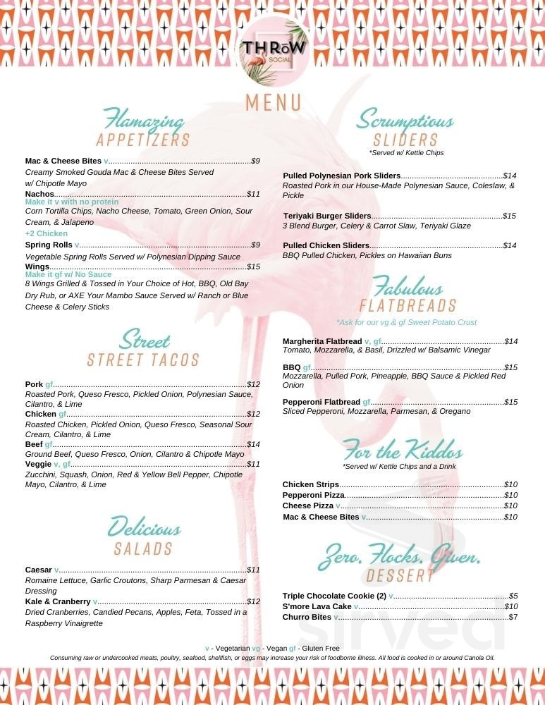 THR?W Social™ DC menus in 1401 Okie St NE STE #102, Washington, United ...