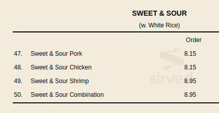 Panda Garden Restaurant menus in Paragould, Arkansas, United States