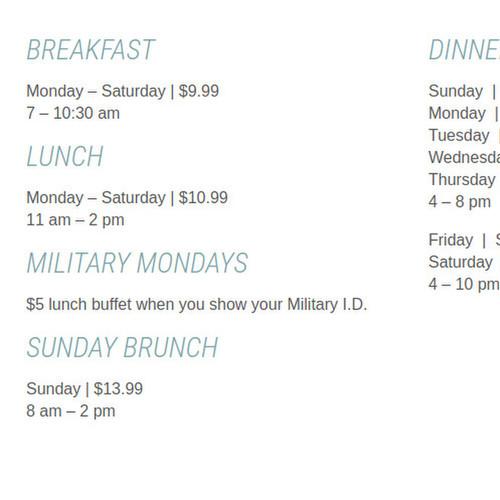 Meskwaki Bingo Casino Hotel menu in Tama, Iowa, USA