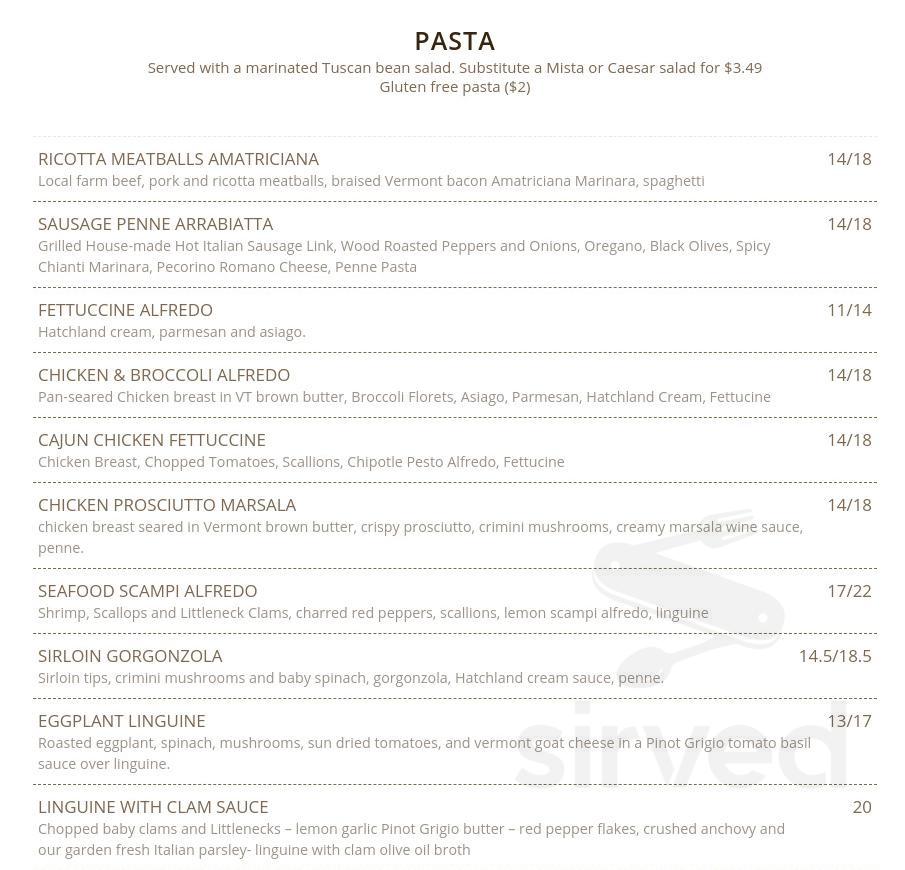 Colatina Exit menus in Bradford, Vermont, United States