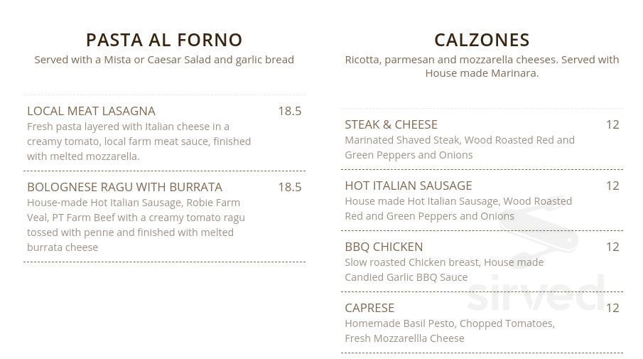 Colatina Exit menu in Bradford, Vermont, USA