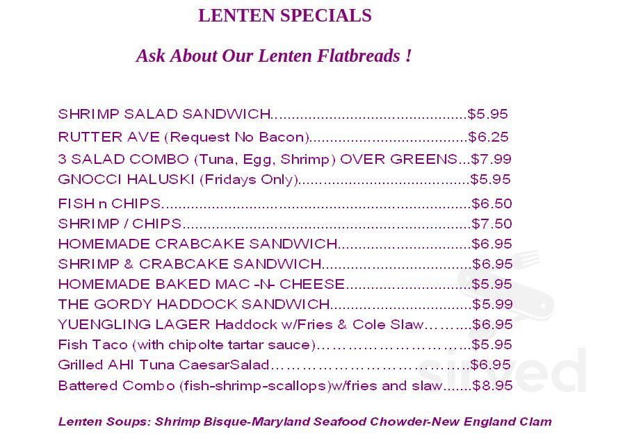 Pierce Street Deli menus in Kingston, Pennsylvania, United States
