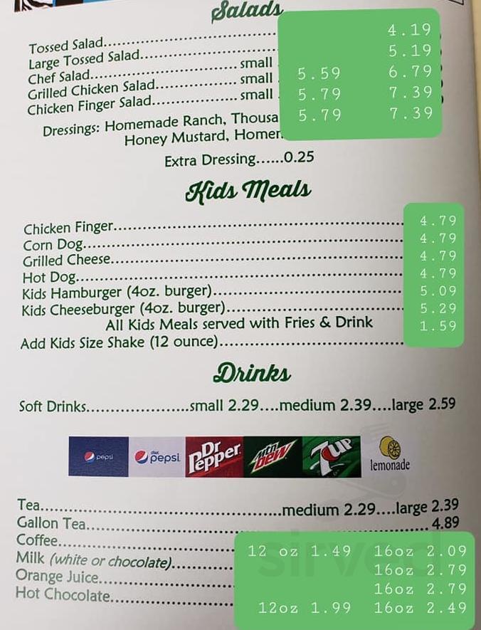 Huddle menus in Easley, South Carolina, United States