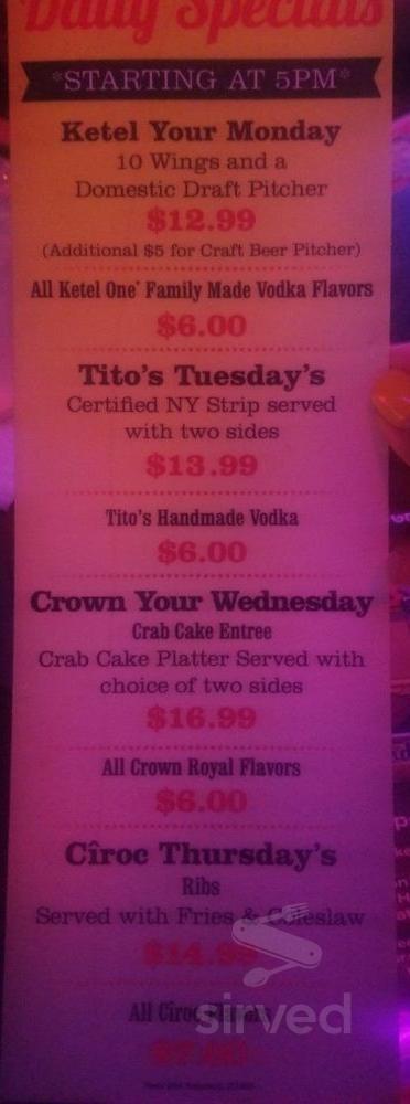 Loafers Seafood Grill menu in Catonsville, Maryland, USA
