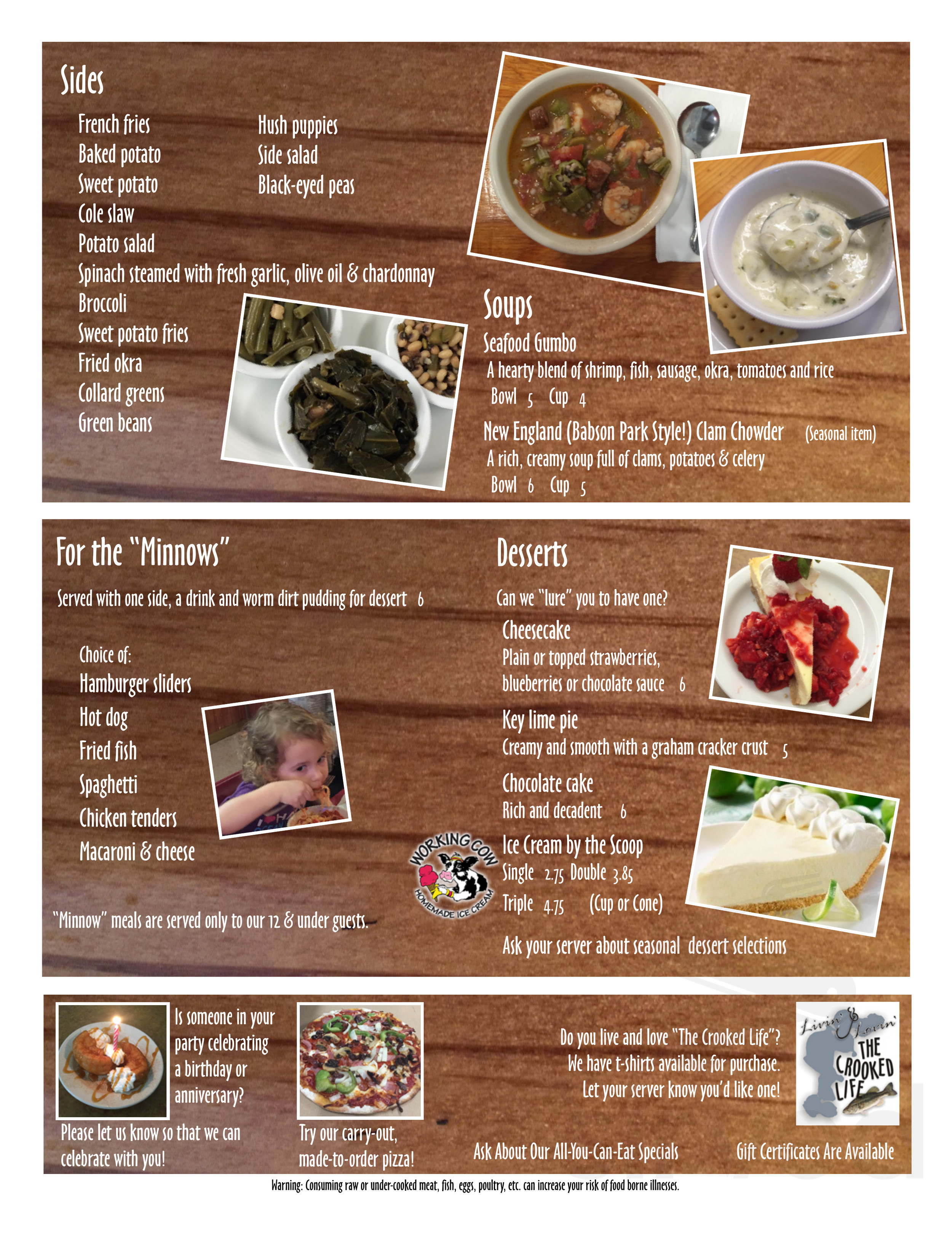 The Crooked Bass Grill and Tavern menus in Babson Park, Florida, United ...