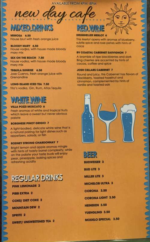 New Day Cafe menu in Leland, North Carolina, USA