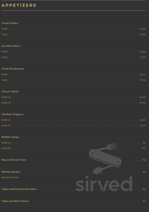 Menu - Gainesville TX's Wolf Den Family Restaurant | Sirved