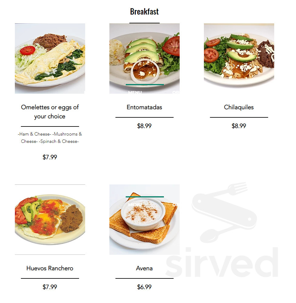 Menu for 100% Natural in Brownsville, TX | Sirved