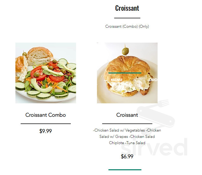 100% Natural menu in Brownsville, Texas, USA