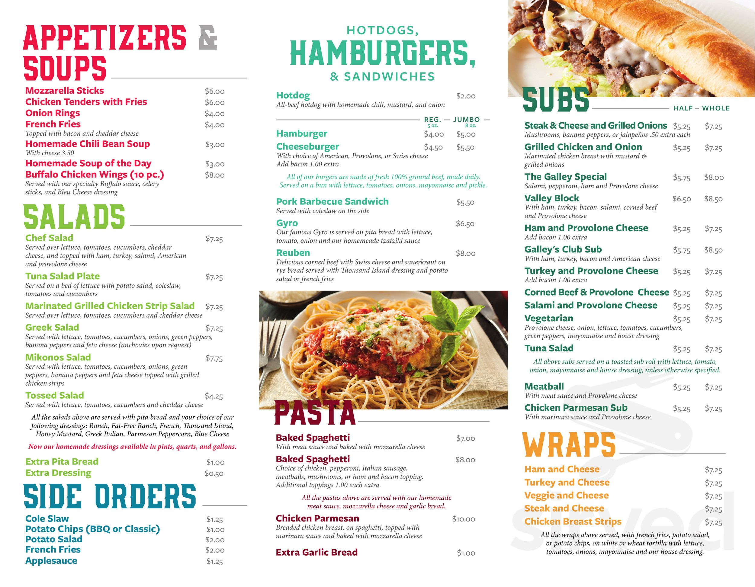 The Galley menus in Harrisonburg, Virginia, United States