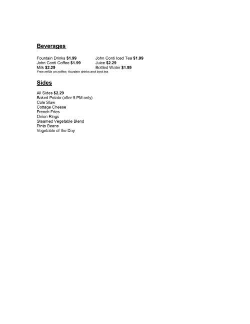 General Butler State Resort Park menu in Carrollton, Kentucky, USA