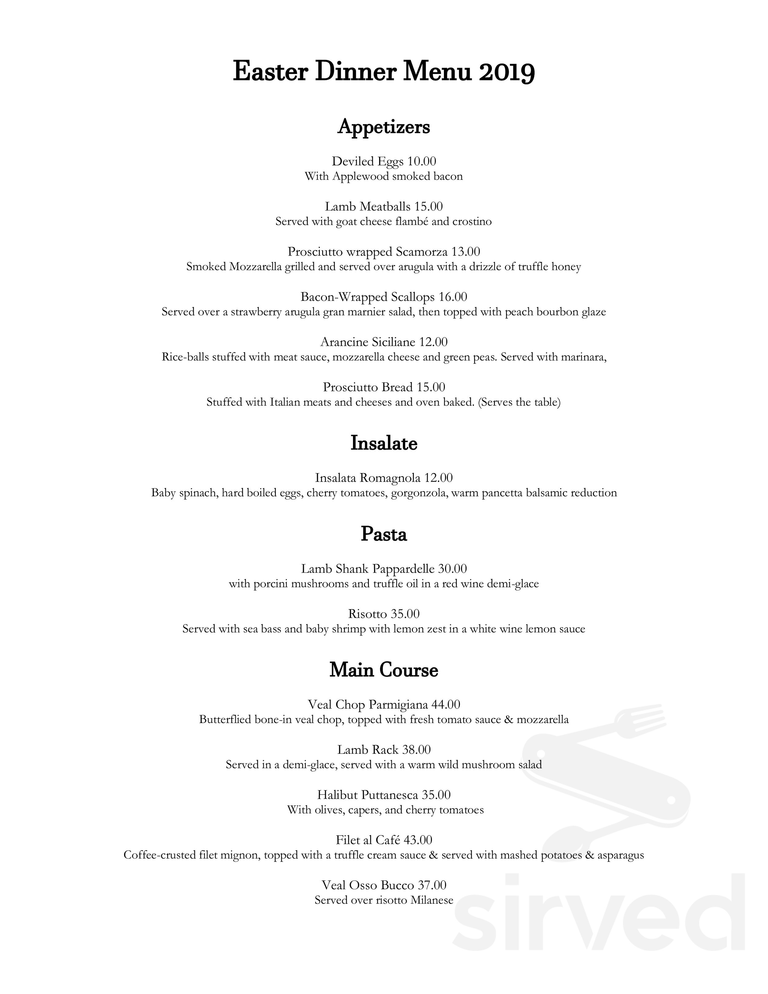 La Stalla menu in Newtown, Pennsylvania, USA