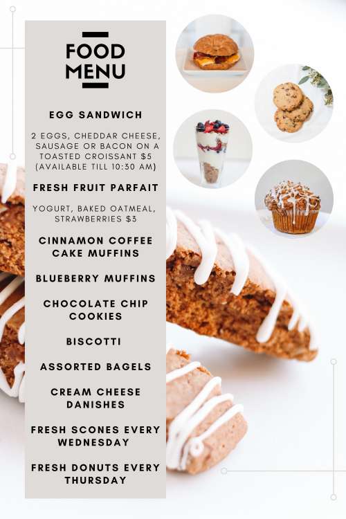 Latte Luv menu in Paradise, Pennsylvania, USA