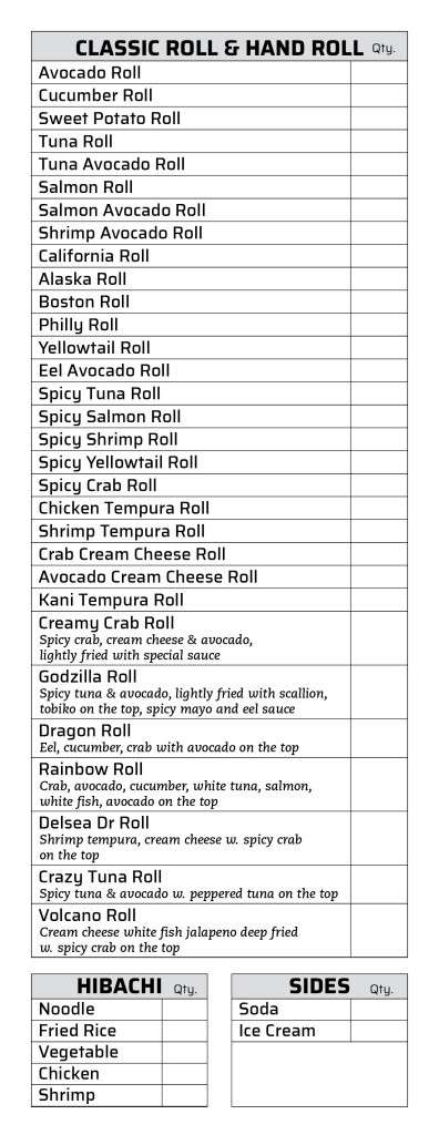 Yoho Asian Bistro menu in Glassboro, New Jersey, USA