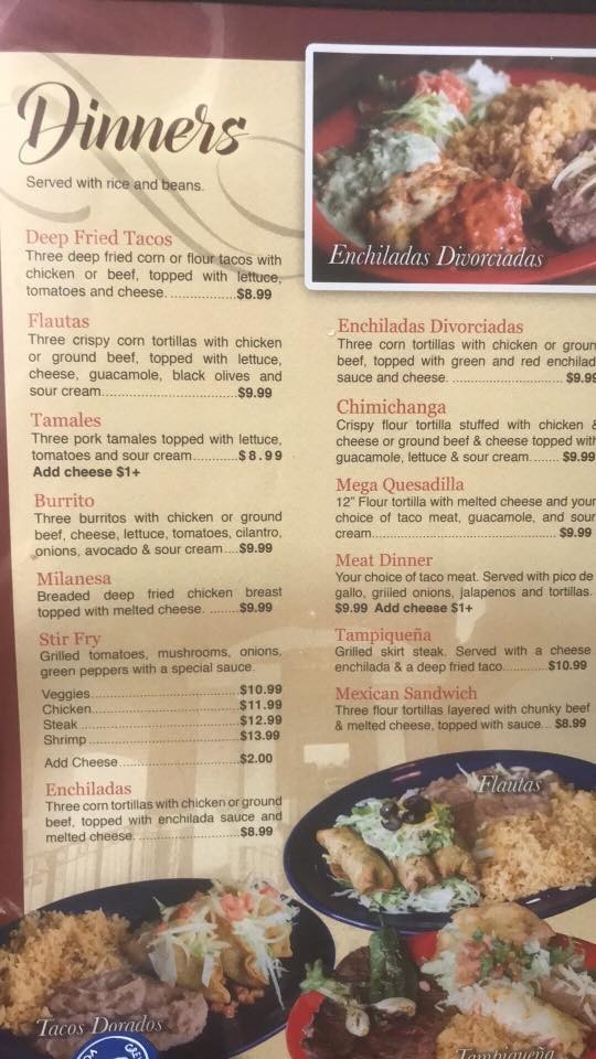 Menu - Allen Park MI's Los Arcos Restaurant Restaurante and Grill | Sirved