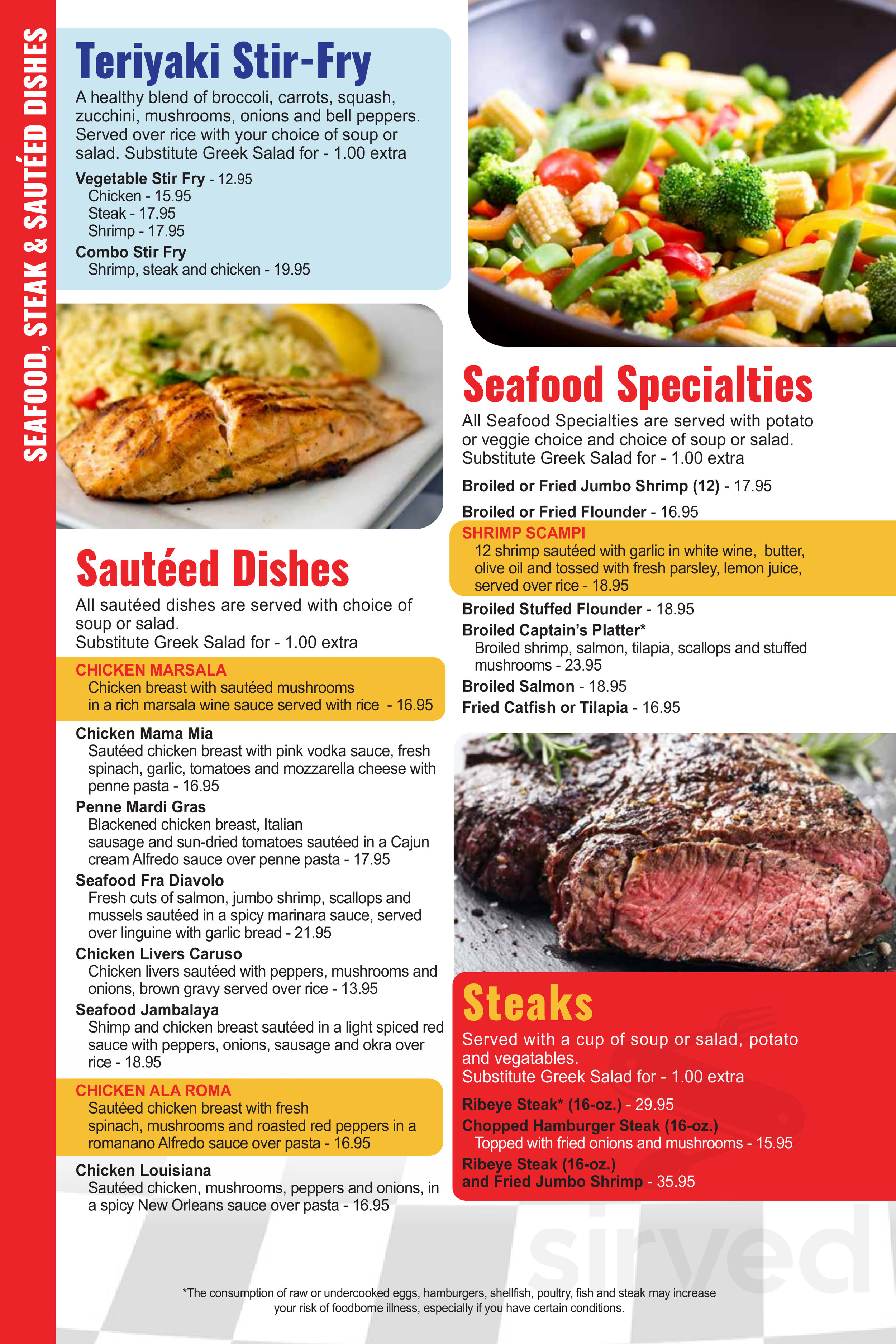 City Cafe Diner menu in Huntsville, Alabama, USA