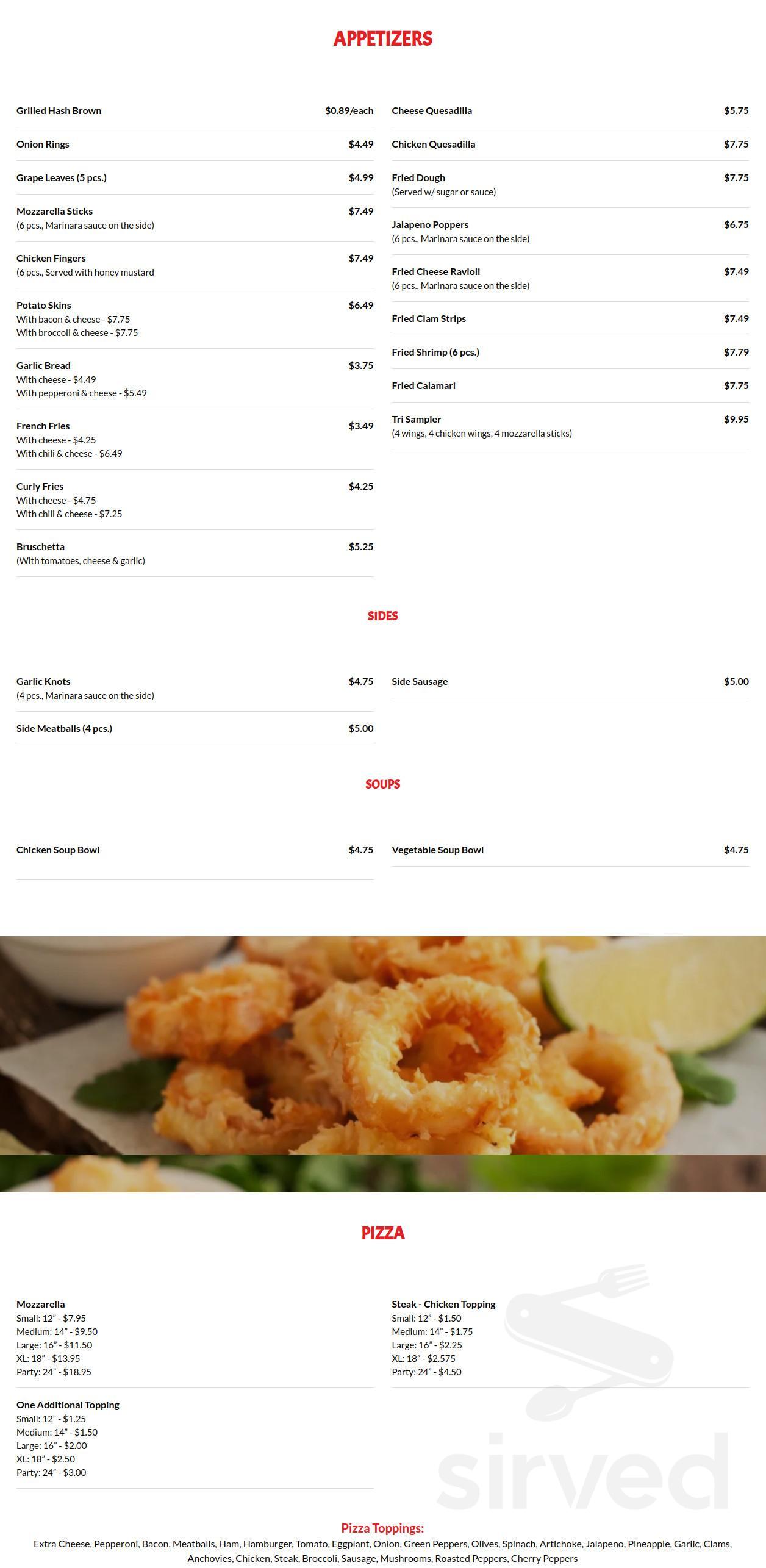 Casa Bianca Pizza New Haven menus in New Haven, Connecticut, United States