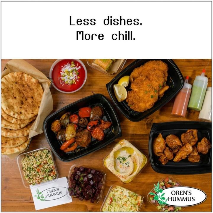 Oren's Hummus menu in Mountain View, California, USA