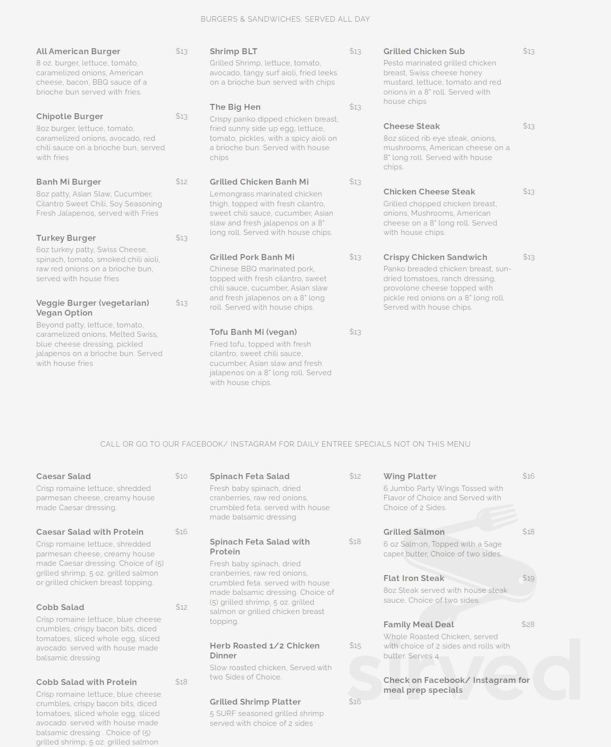 Tipsy Cafe & Catering menu in Philadelphia, Pennsylvania, USA