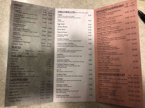 Anthony's Italian Kitchen menu in Portland, Maine, USA