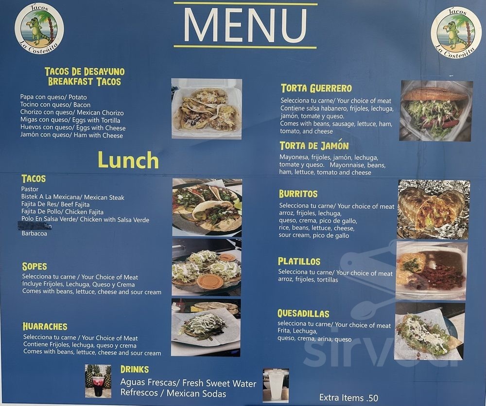 Isabella's Taqueria menu in Round Rock, Texas, USA