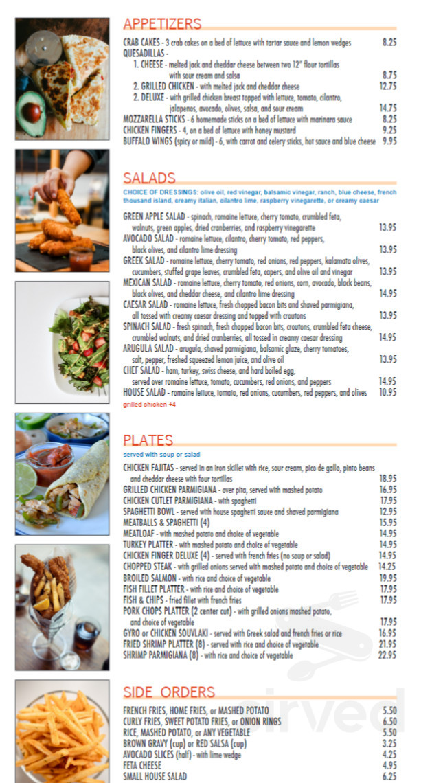 Faros Restaurant menu in Brooklyn, New York, USA