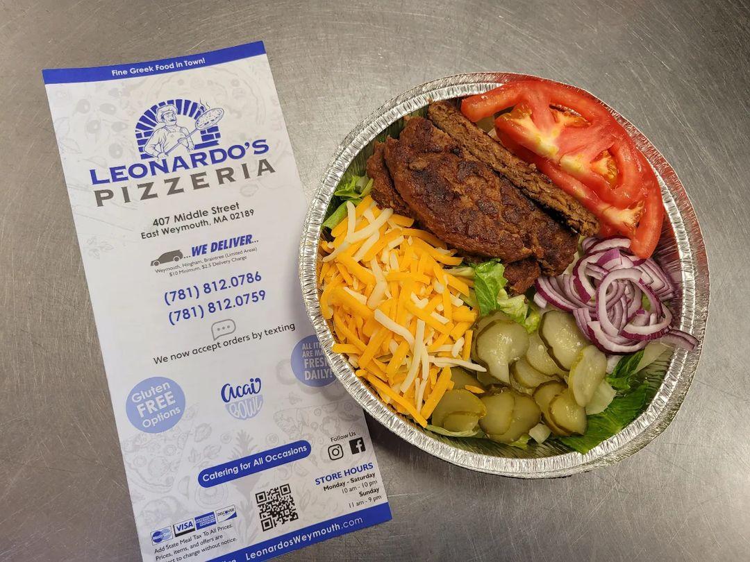 Leonardo's Pizzeria menu in Weymouth, Massachusetts, USA