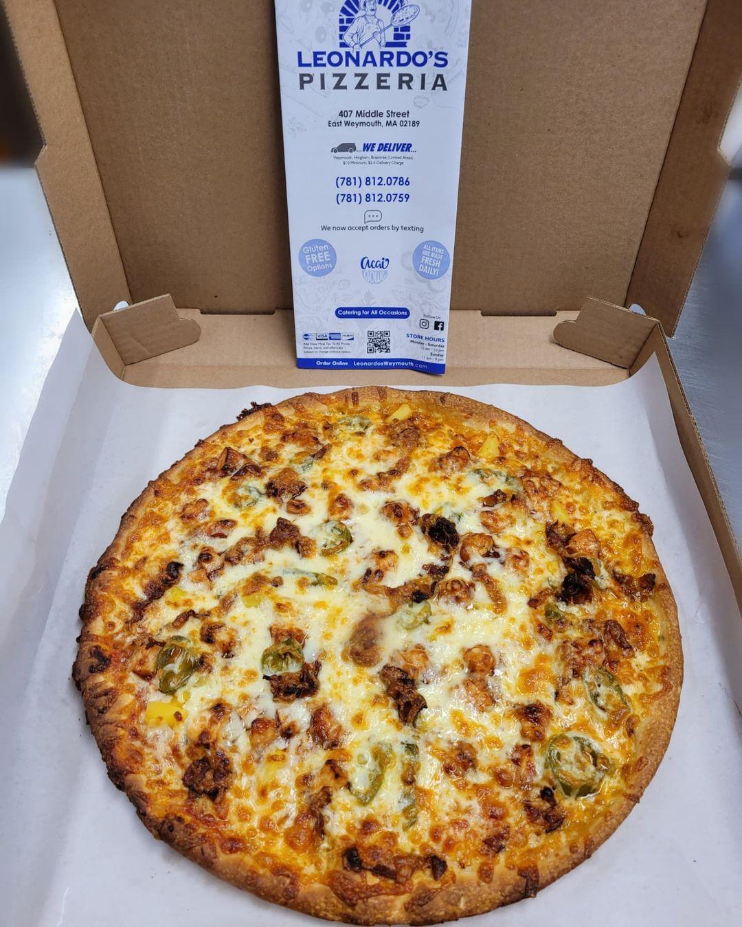 Leonardo's Pizzeria menus in Weymouth, Massachusetts, United States