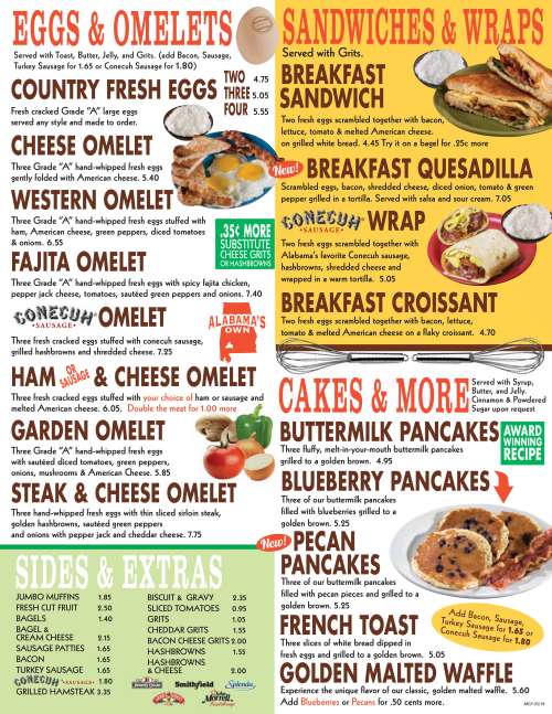 Chappy's Deli menu in Prattville, Alabama, USA