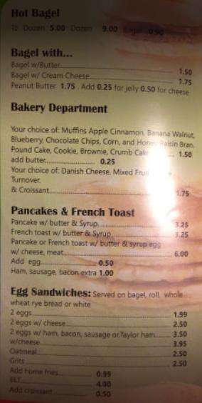 Gourmet Lunch menu in Newark, New Jersey, USA