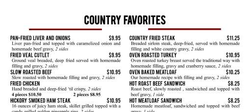 Menu for Lion's Pride Restaurant in Red Lion, PA | Sirved