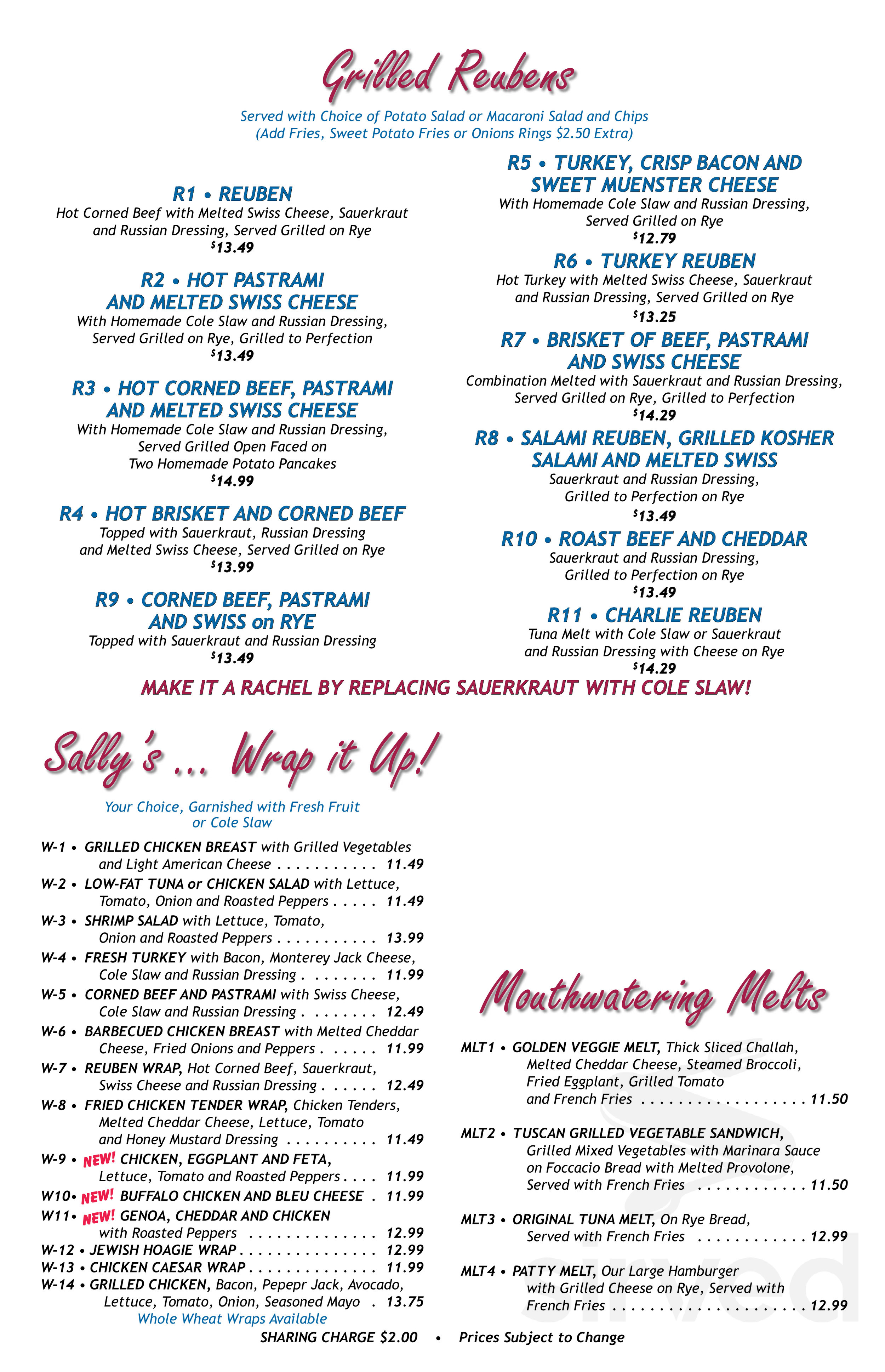 Menu - Langhorne PA's Moish and Itzy’s Restaurant & Delicatessen | Sirved