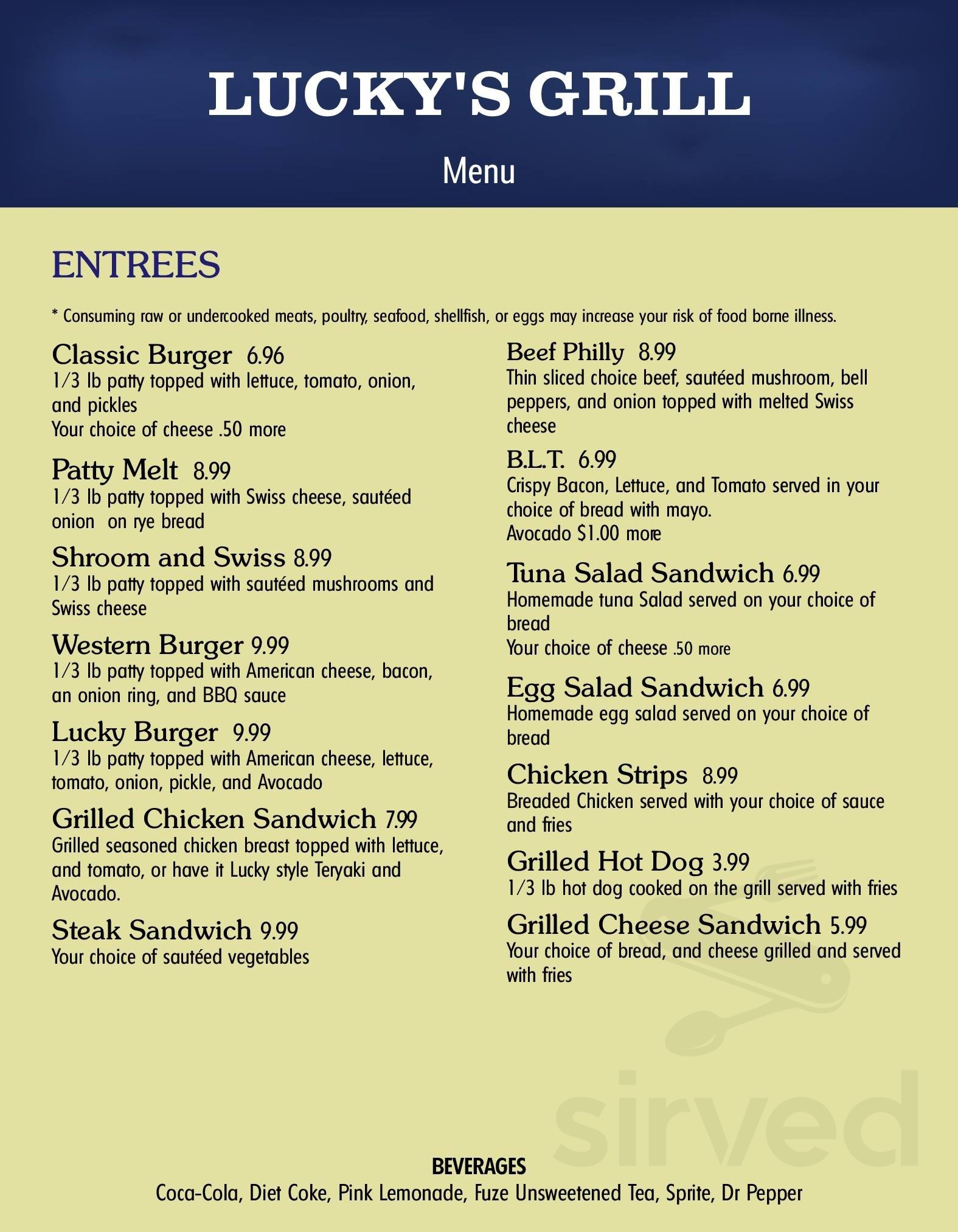 AJ Cafe menu in Apache Junction, Arizona, USA