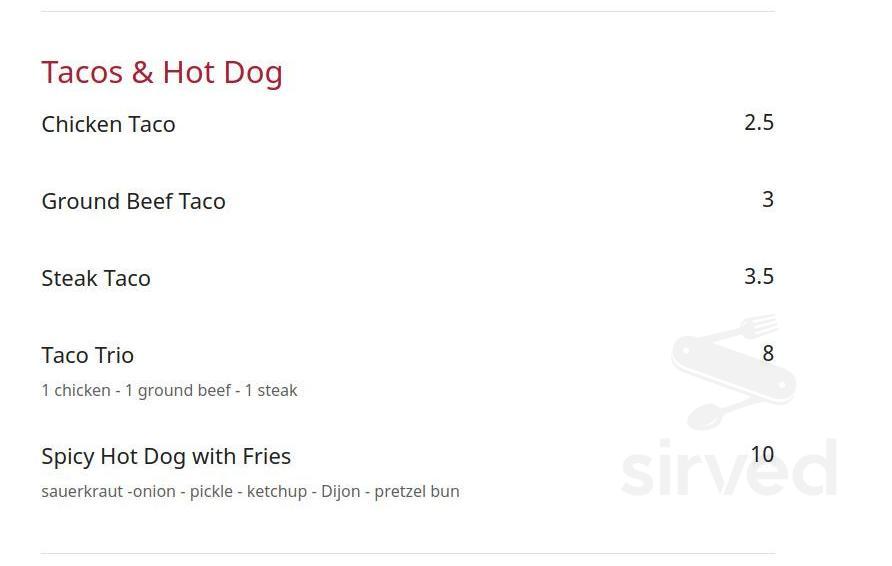 New Roc Social Bar & Lounge menu in New Rochelle, New York, USA