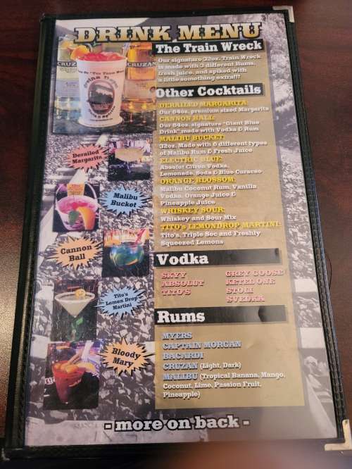 Gretna Depot menu in Gretna, Louisiana, USA