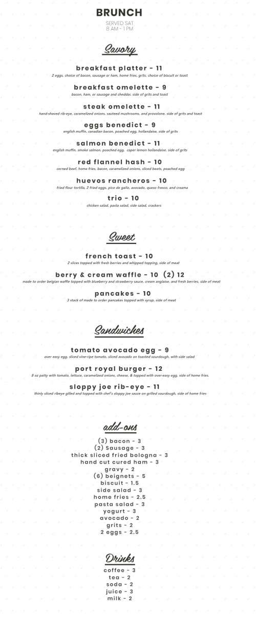 Five Loaves Bakery & Cafe menu in Jasper, Alabama, USA