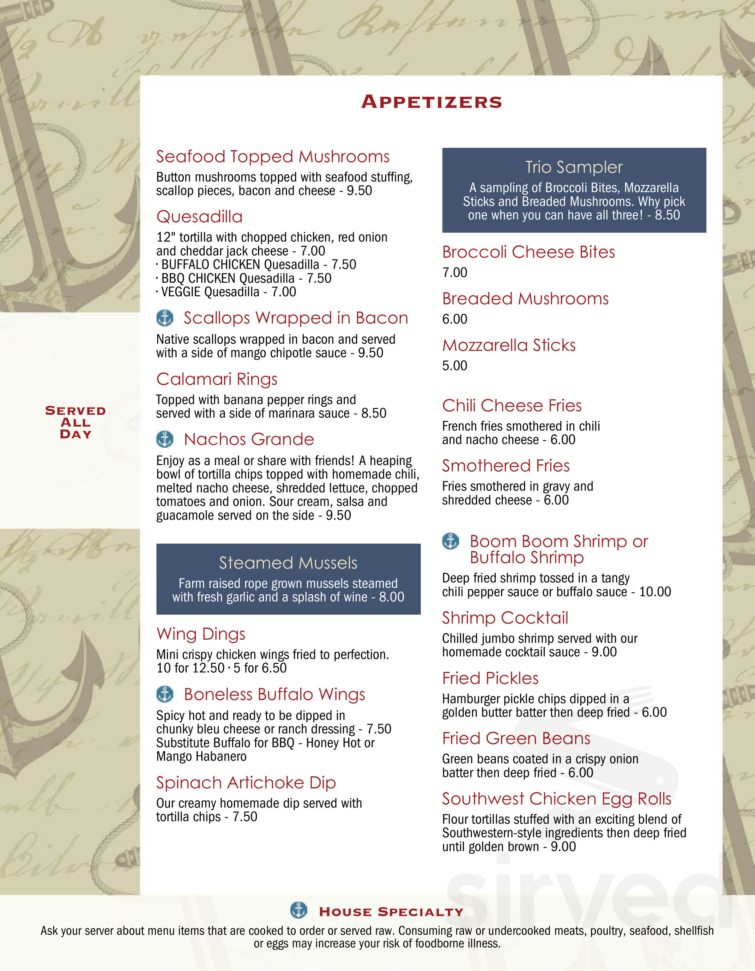44 Degrees North menu in Milbridge, Maine, USA