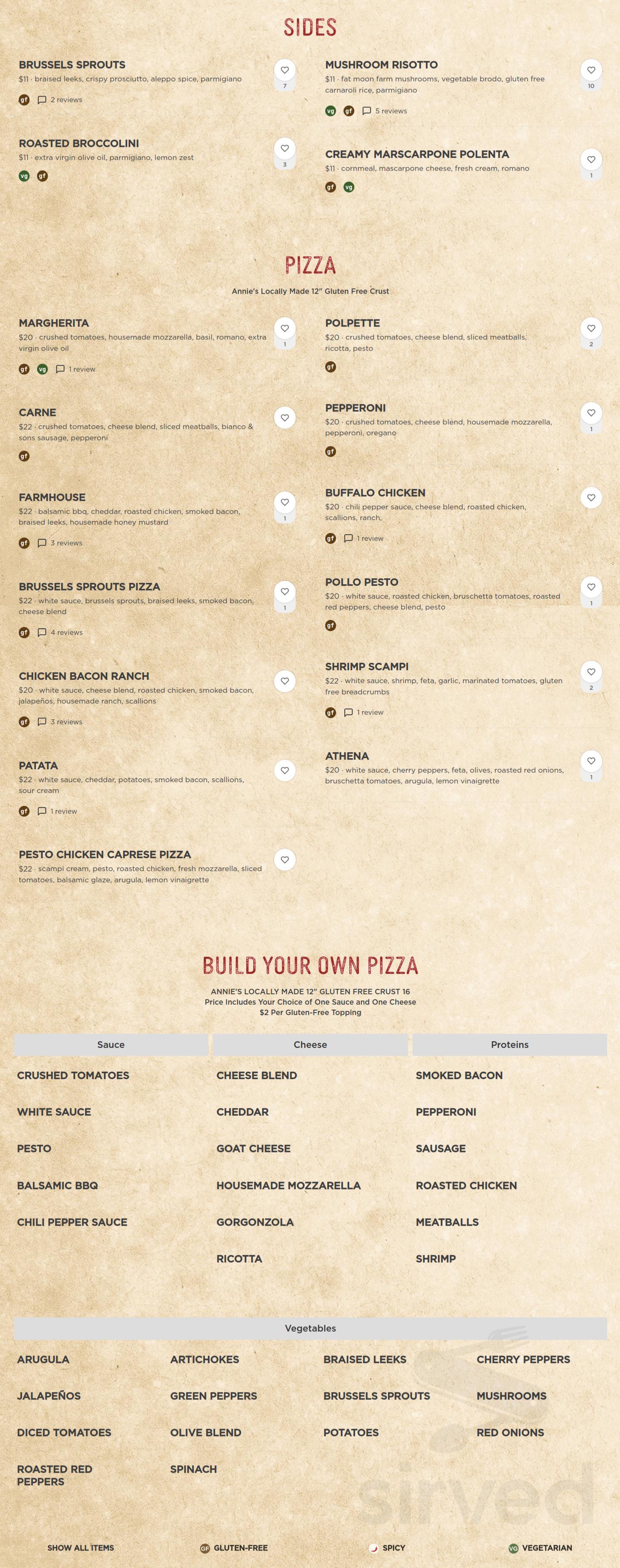 Evviva Trattoria - Malden menu in Malden, Massachusetts, USA