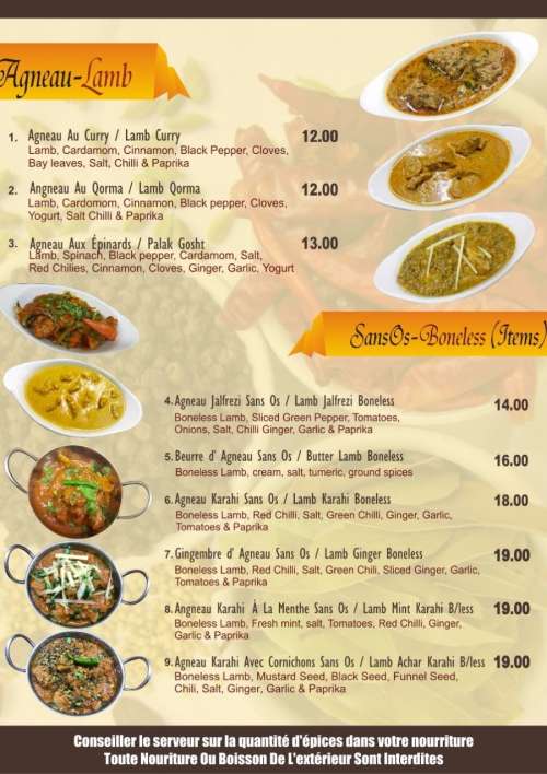 786 Restaurant Halal menu in Montréal, Quebec, Canada