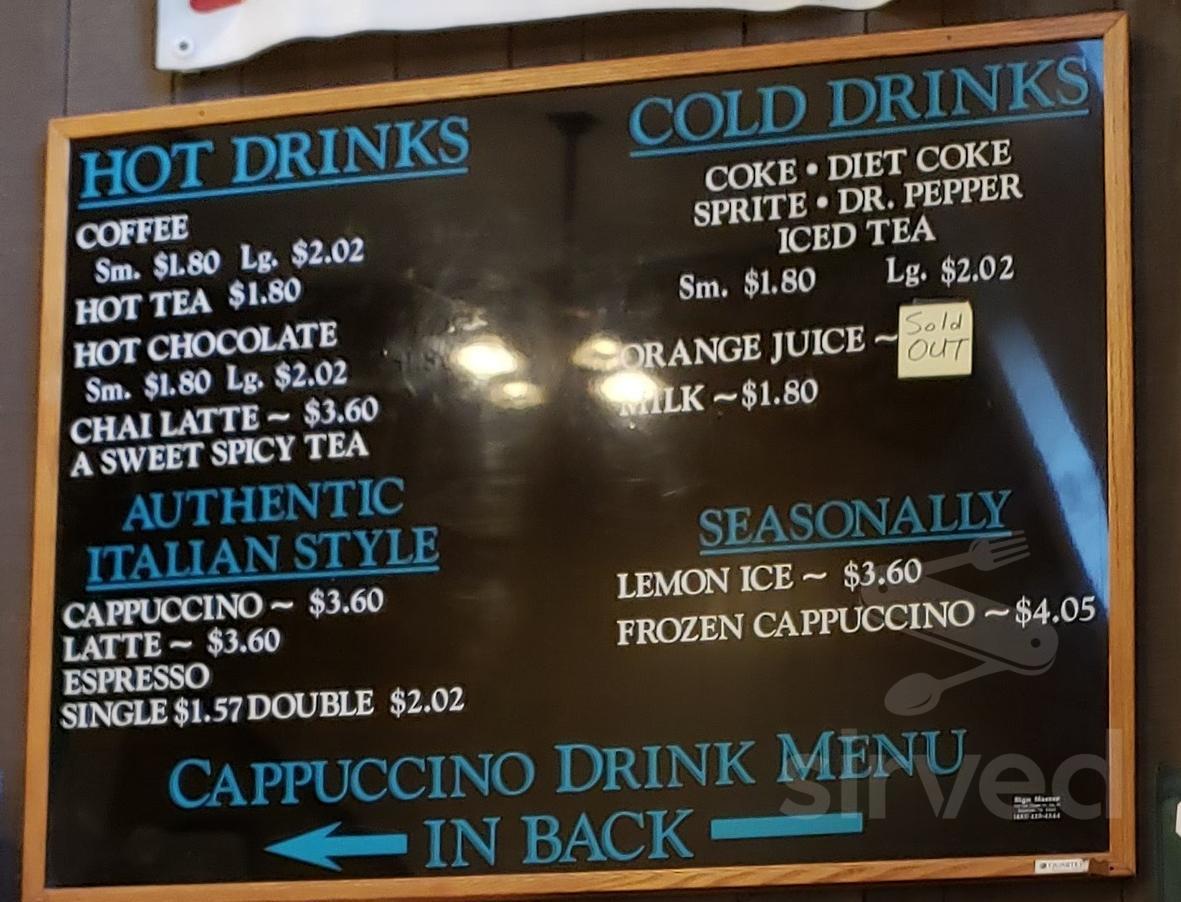 Menu for Donut Friar in Gatlinburg, TN | Sirved