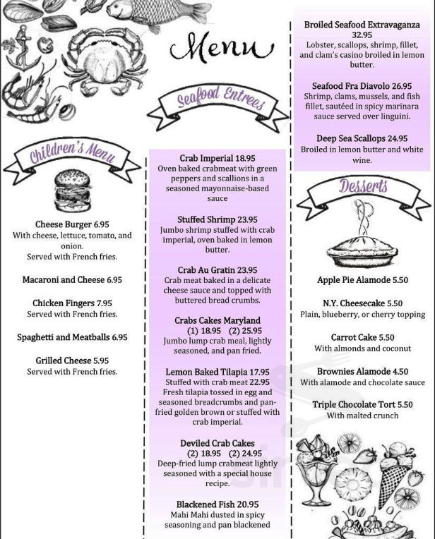 Menu for Chantilly's Restaurant & Banquet Hall in Barnesville, PA | Sirved