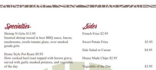 Savory Roots Menu - Pass Christian, Mississippi | Sirved